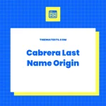 Cabrera Last Name Origin