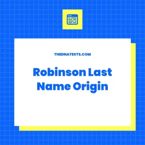 Robinson Last Name Origin
