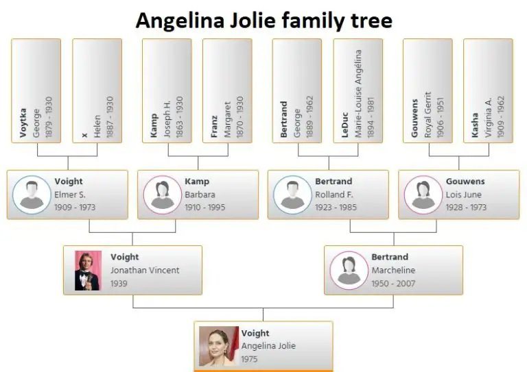 Angelina Jolie Family Tree